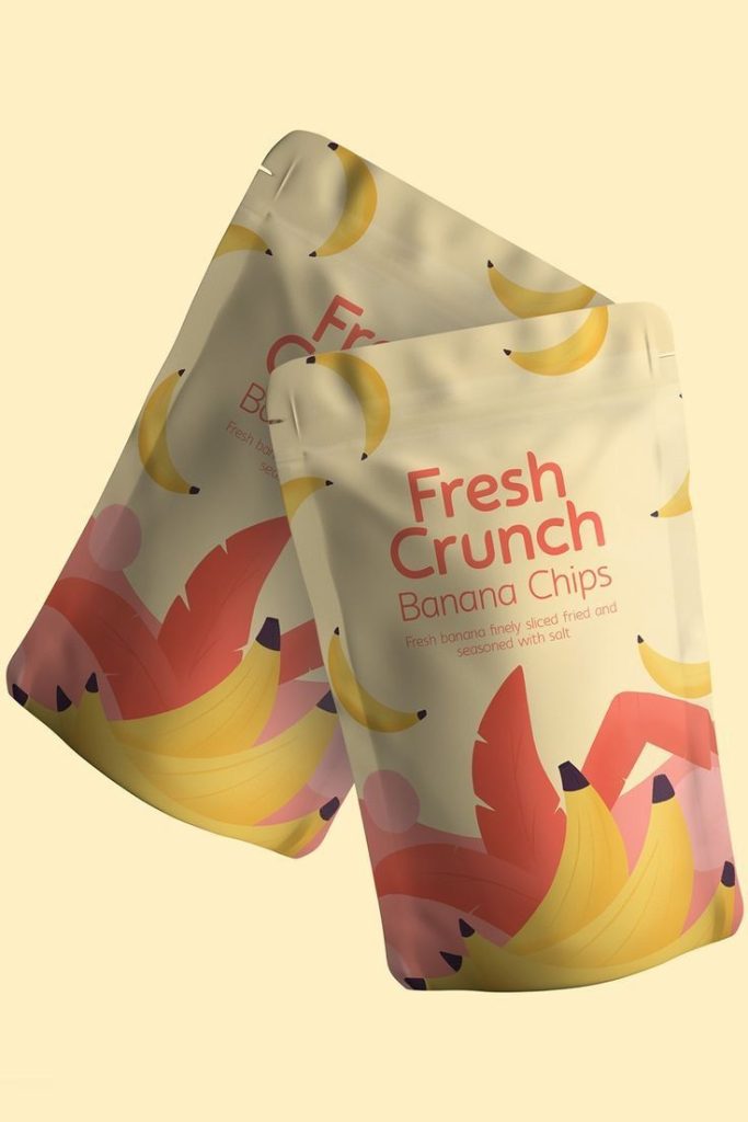 35 Ide/ Contoh Desain Kemasan Keripik Pisang