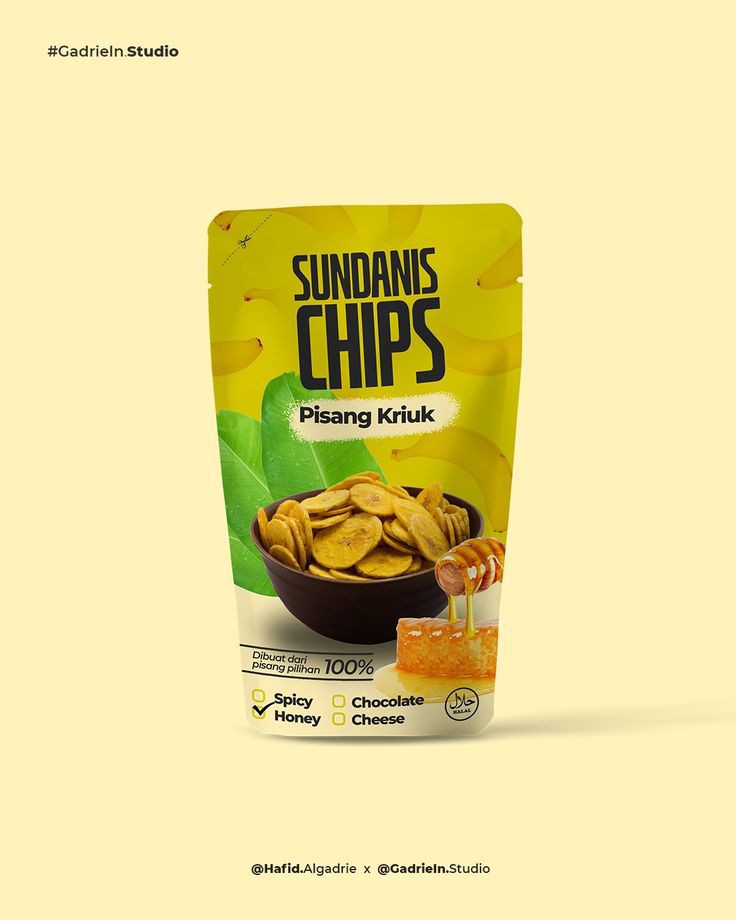 35 Ide/ Contoh Desain Kemasan Keripik Pisang