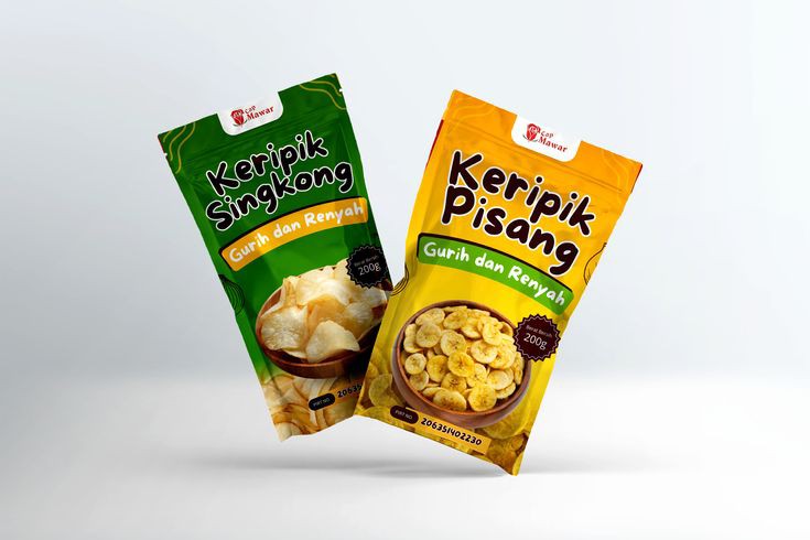 35 Ide/ Contoh Desain Kemasan Keripik Pisang