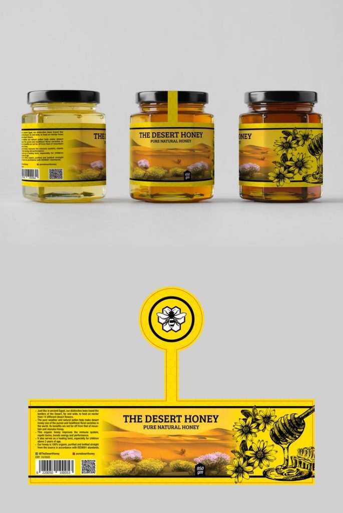 27 Ide/ Contoh Desain Kemasan/Label/Stiker Madu