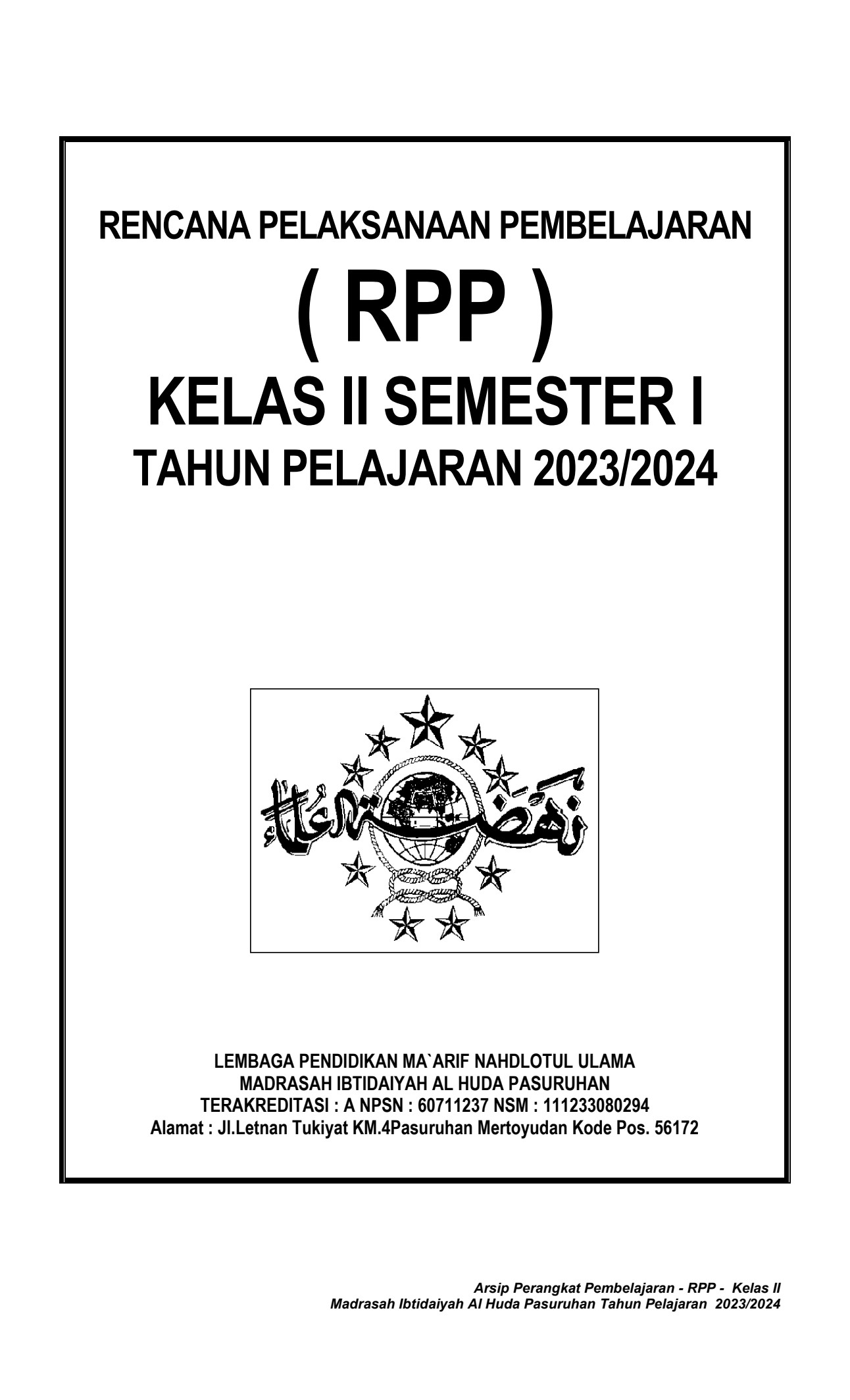 10 Cover RPP Menarik yang Dapat Anda Contoh